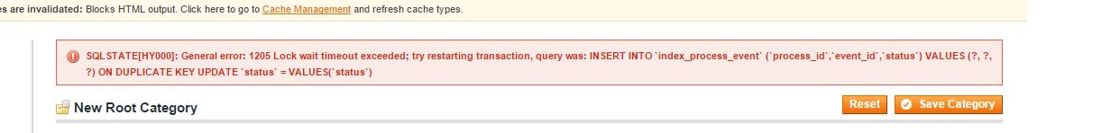 Lösung Magento General Error 1205 Lock Wait Timeout Exceeded Nach 2910